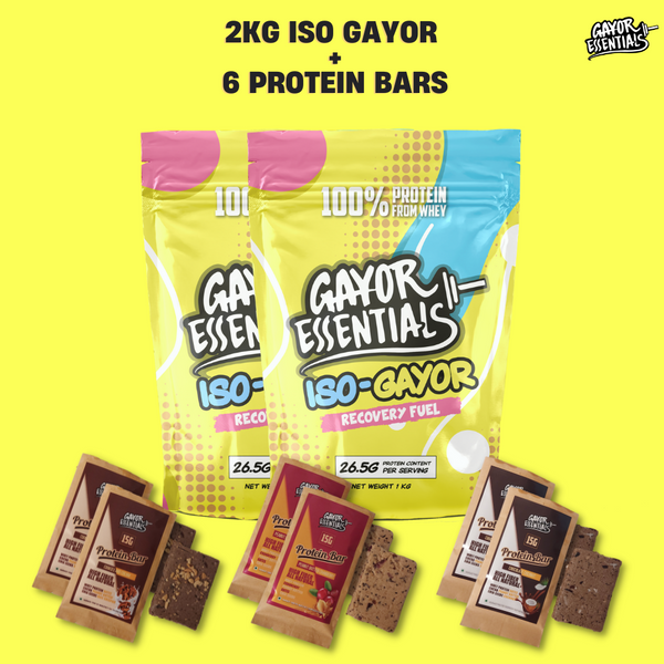Iso Gayor - Whey Protein Isolate 1kgx2 + Protein Bars Bundle – Gayor ...